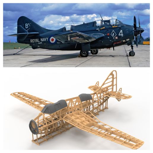 🧚 1535mm (60") Fairy Gannet - DXF Plans・ 3D File for 3D printing and ...