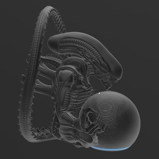 👽 Suporte Alexa Echo Dot 4a e 5a Geração e Echo Pop Alien Xenomorph ...