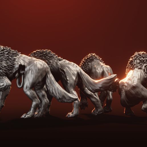 🧟 Zombie Wolves・ 3D File for ・Cults