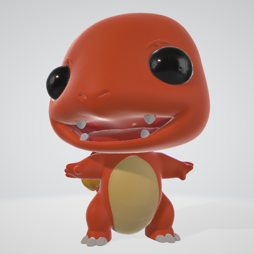 🎨 Funko Pop Charmander - Fan Art・ STL File for 3D printing・Cults