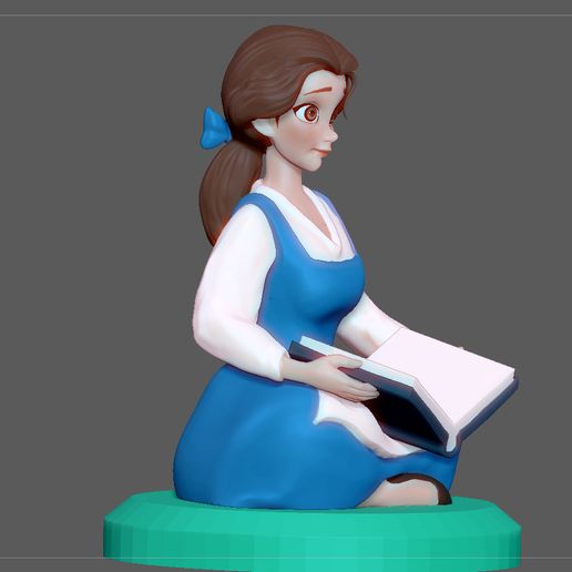 👸 BELLE PRINCESS STATUE BEAUTY AND THE BEAST DISNEY ANIME 3D print ...