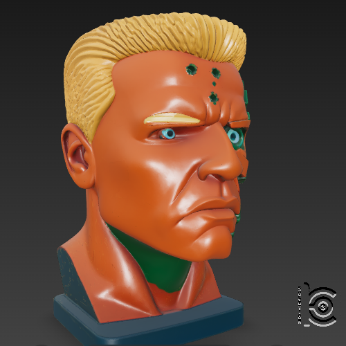 🎁 Cyborg Enforcer - 3D Model for Printing・ STL File for 3D printing・Cults