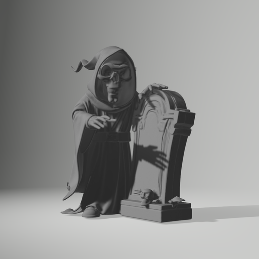 🗿 Creepy Reapy No. 1・Free STL File for 3D printing・Cults
