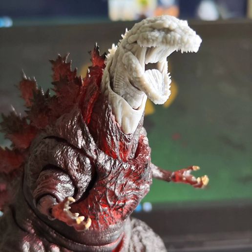 👹 SHM Shin Godzilla custom headsculpt (normal and awakening)・ STL File ...