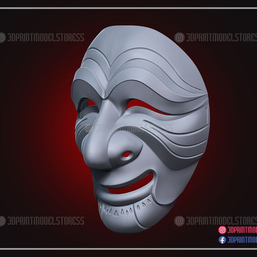 💰 Money Heist Korea Mask - Cosplay Costume Halloween・Free 3D File for ...