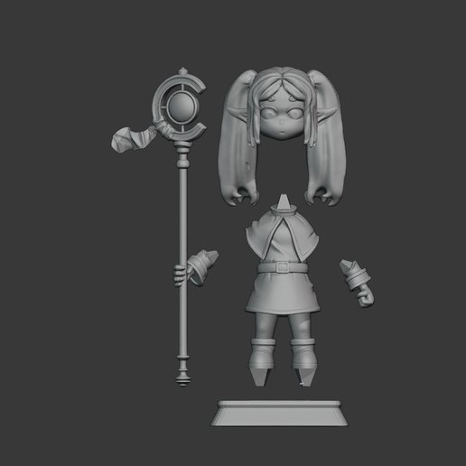 Archivo 3D Frieren Figure Chibi 👾 ・Design para impresora 3D para ...