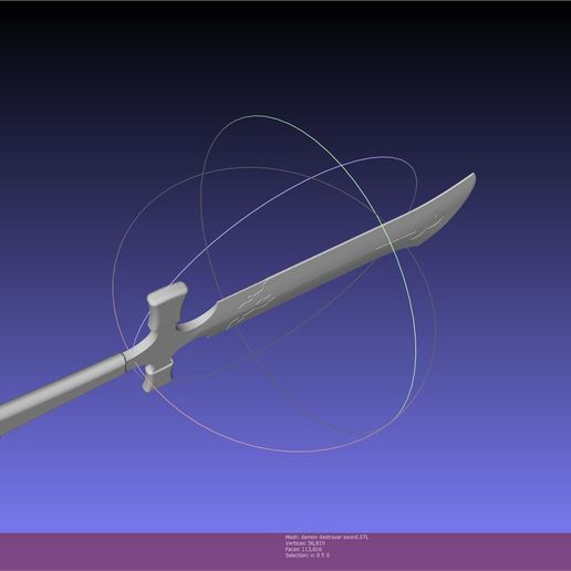 ☘️ Black Clover Demon Destroyer Sword Printable Assembly・ STL File for ...
