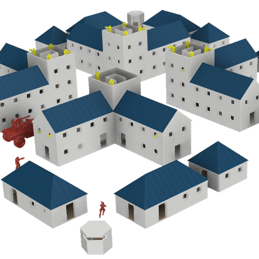 🎲 The Splat Zone-28mm Terrain・Free 3D File for 3D printing・Cults