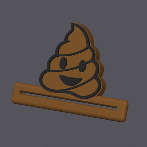 💩 Smiling Poo - Toothpaste Squeezer・ STL File for 3D printing・Cults