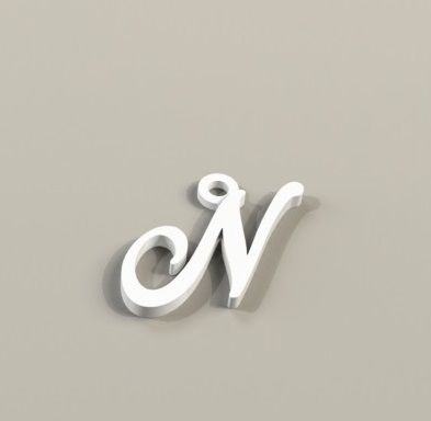 Free STL file Llavero Letra N 📌 ・3D printer model to download・Cults