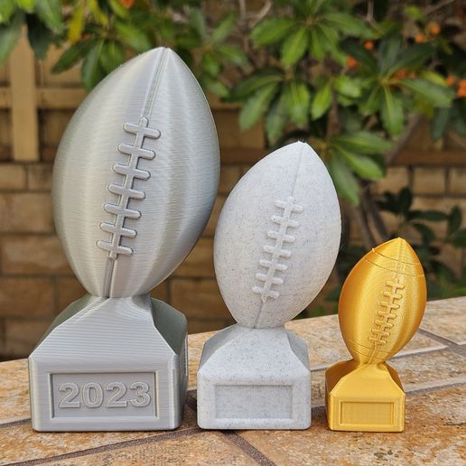 🏈 Football Trophies 🏆・ STL File for 3D printing・Cults