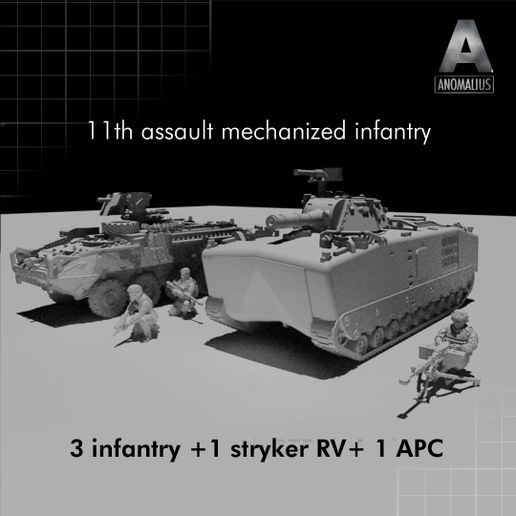 🪖 Assault mechanized infantry・ 3D File for 3D printing・Cults