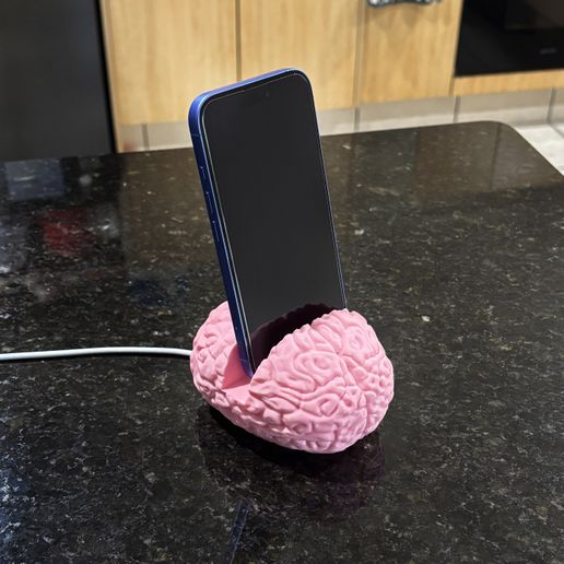 🧠 Brain phone stand・ STL File for 3D printing・Cults