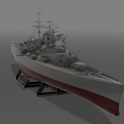 🚁 1/200 Tirpitz Build Images and Test Files・Free STL File for 3D ...
