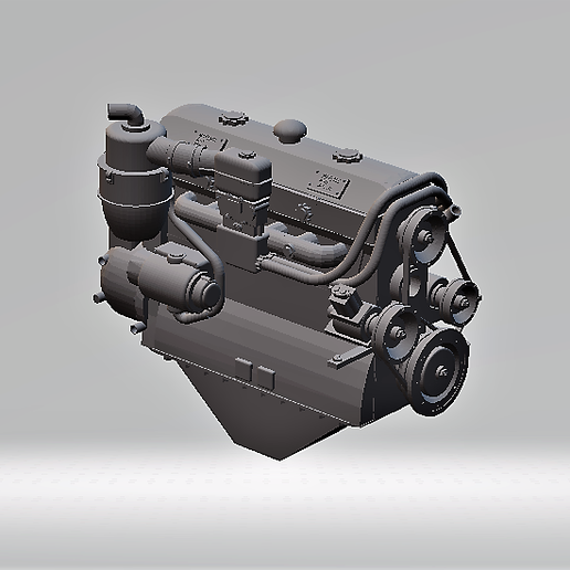 🪖 1/35 Maybach HL42 Engine for Sdkfz 251・Free STL File for ・Cults