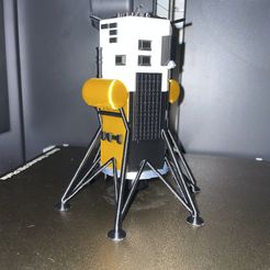 3D printed Intuitive Machines 1 (Odysseus) moon lander replica • made ...