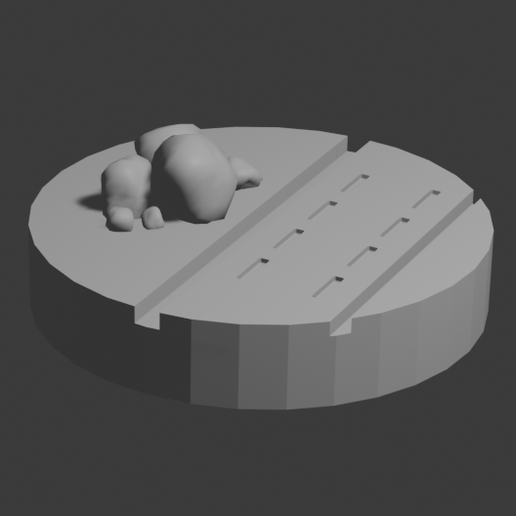 STL file Legion trooper base with texture 🦸 ・3D printing model to ...