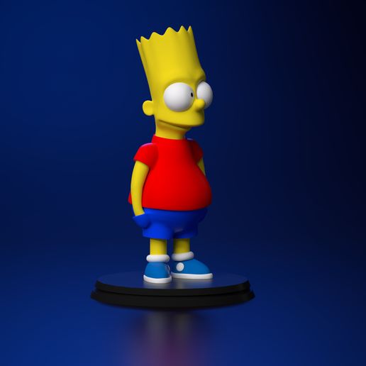 👾 Bart- Simpson・ STL File for 3D printing・Cults