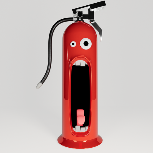 3D file Fire extinguisher 🔥 ・3D printing model to download・Cults
