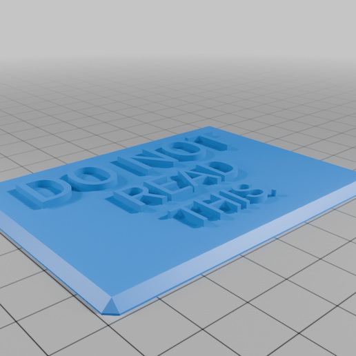 Free 3D file do not read this sign 🏢 ・Design to download and 3D print・Cults