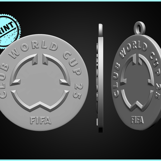 🗺️ FIFA Club World Cup 2025 logo for 3D printing -- 2 versions・ STL ...
