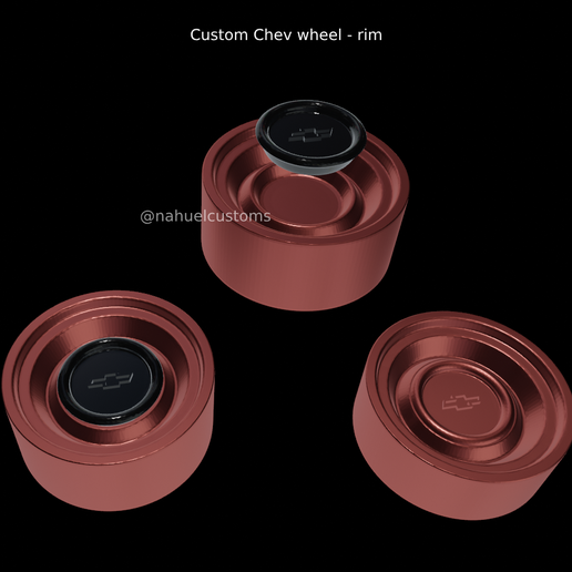 🛞 Custom Chev wheel - rim・ STL File for 3D printing・Cults