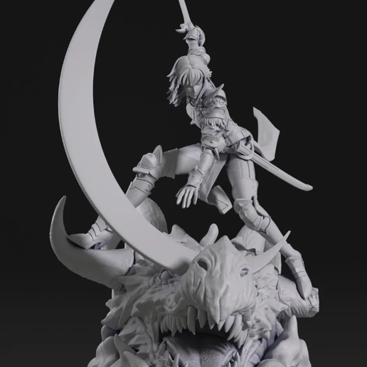 👽 Cha Hae-In Solo Leveling・ STL File for 3D printing・Cults