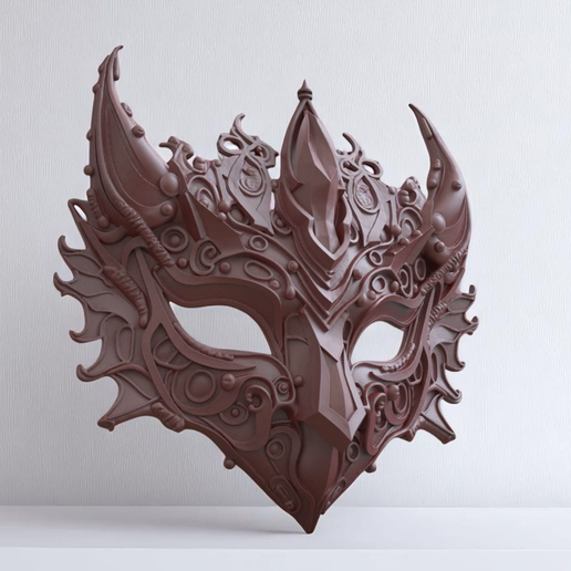 🦹 Dark Fantasy Mask STL Intricate Cosplay Prop Model・ STL File for 3D ...