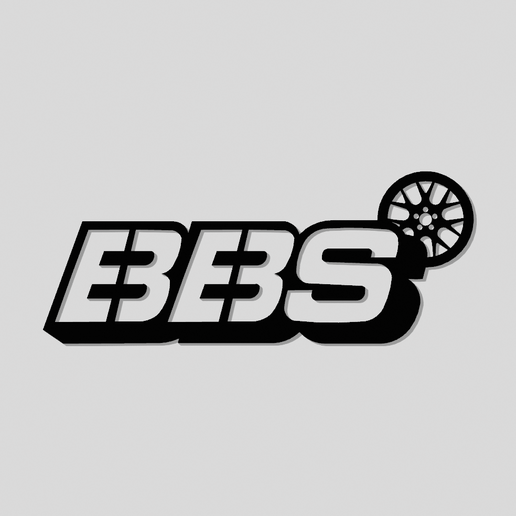 STL file BBS logo v2 🛞 ・3D print model to download・Cults
