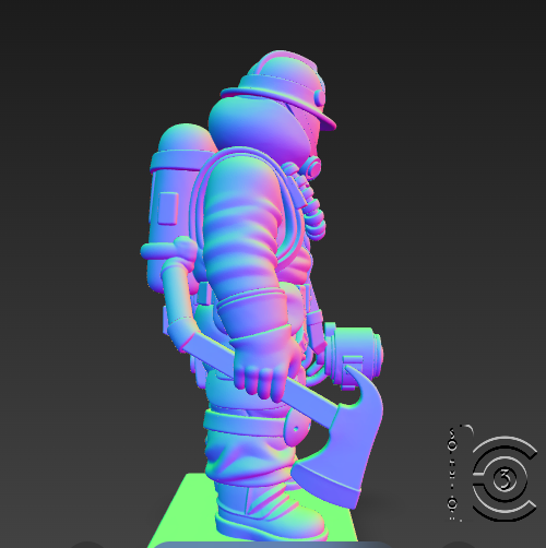🐻 Blaze Bear - The Brave Firefighter・ STL File for 3D printing・Cults