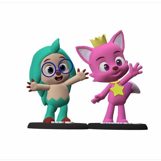 Archivo STL PinkFong + Hogi fan art 🎨 ・Modelo para descargar y imprimir ...