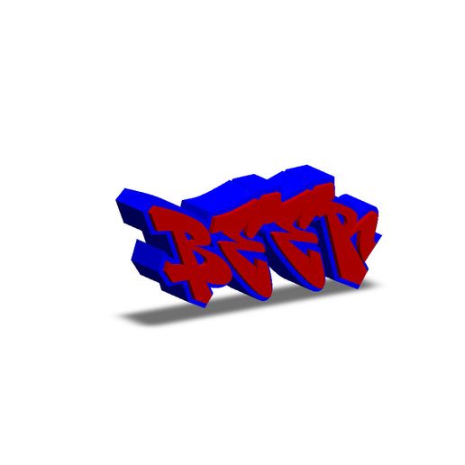 STL file Beer Logo Graffiti Schild 🍺 ・3D printable model to download・Cults