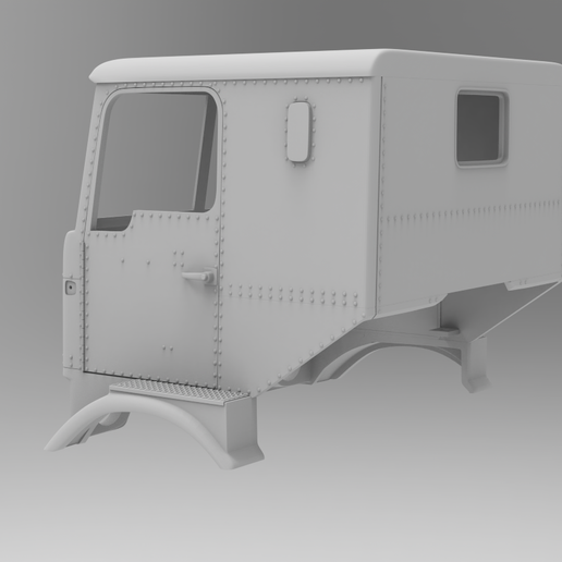 STL file GMC CRACKERBOX DFR 8000 SLEEPER CAB V2 1/14 🚕 ・3D printing ...