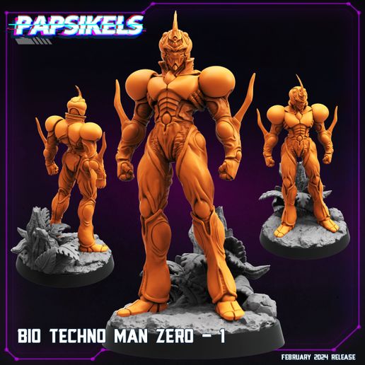 👨 BIO TECHNO MAN ZERO・ 3D File for 3D printing・Cults