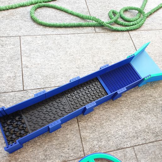 📦 GOLD SLUICE BOX V2 (MODULAR + EXPANDIBLE) INCLUDED 4 MATS ...