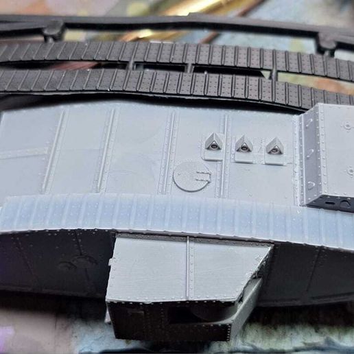 🪖 Mark 1 tank tracks for MB models・Free STL File for 3D printing・Cults