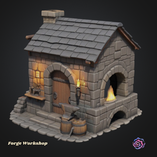 🏘️ Forge Workshop・ STL File for 3D printing・Cults