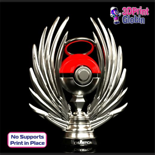 🐉 Pokemon Trophy Cup Los Angeles Winners・ STL File for 3D printing・Cults