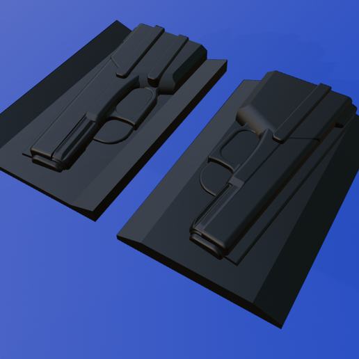 🔫 Glock G22 Gen5 Pancake mold inclined 5 degrees.・ STL File for 3D ...