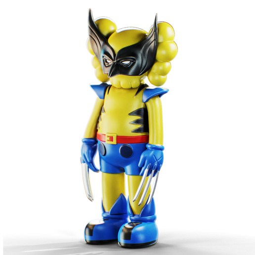 STL file Kaws Wolverine Mashup Unique design Fan Art - deadpool ...