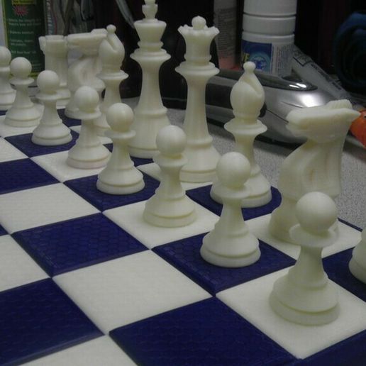 ♟️ 4d-Staunton Full Size Chess Set・Free 3D File for ・Cults