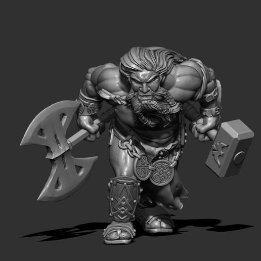 STL file Dwarf - 35mm scale 🎲 ・3D printer model to download・Cults