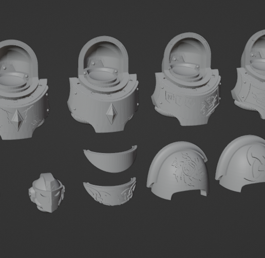 ♟ Norman Heavy Armor Upgrade Kit・ 3D File for 3D printing・Cults