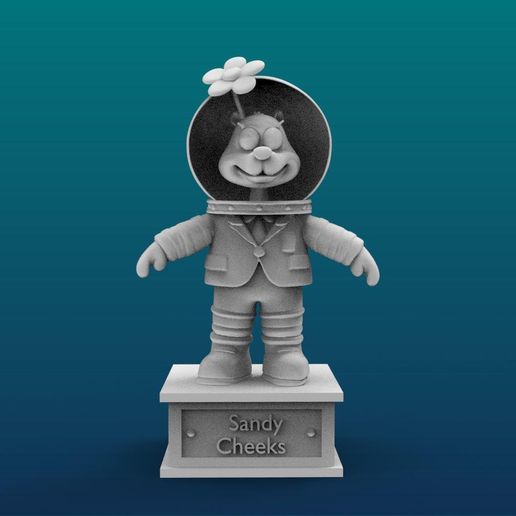 🖨️ Sandy Cheeks Cartoon Figure Print – 3D Printer・ 3D File for 3D ...