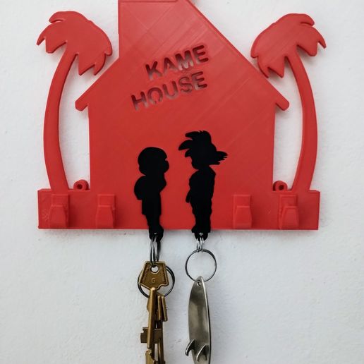 🐉 DRAGON BALL Z KEY HOLDER - GOKU AND MILK・ STL File for 3D printing・Cults