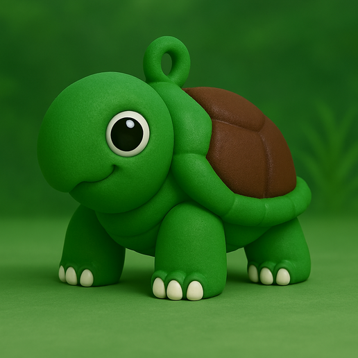 🐢 Cute Little Turtle Keychain・ STL File for 3D printing・Cults