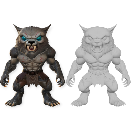 🐺 lycans werewolf underworld Funko Pop・ STL File for 3D printing・Cults