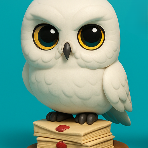 Cute Hedwig Owl 🦉 Harry Potter 3D Print Model - Magical Owl Post Desk ...