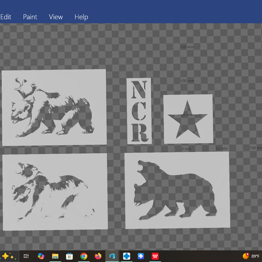 🎭 NCR Trooper Armor Stencils・Free STL File for 3D printing・Cults