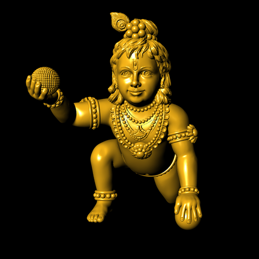 📁 bal gopal 3d file・ STL File for ・Cults